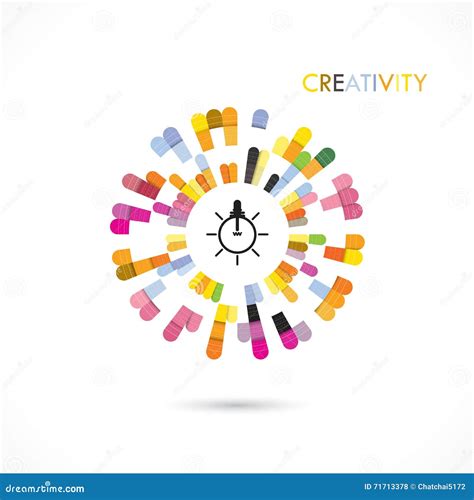 Creative Circle Abstract Vector Logo Design Template Stock Vector Illustration Of Flat