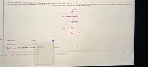 solved in the figure two light rays go through different