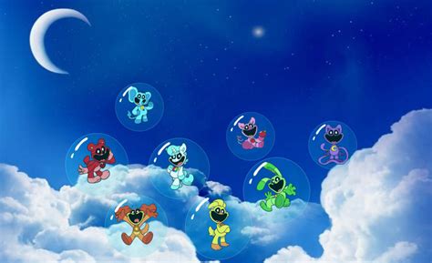 Smiling Critters Bubbles Model In Sky Clouds Moon By Twsastebt707 On