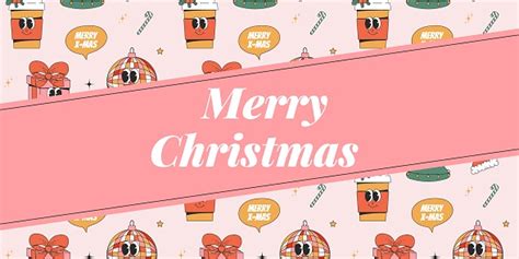 메리 크리스마스와 새해 복 많이 받으세요 인사말 카드 템플릿입니다 트렌디하고 그루비한 스타일의 장난기 많고 건방진 캐릭터 벡터 일러스트 레이 션 12월에 대한 스톡 벡터