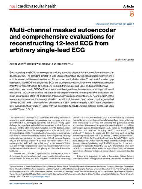 PDF Multi Channel Masked Autoencoder And Comprehensive Evaluations