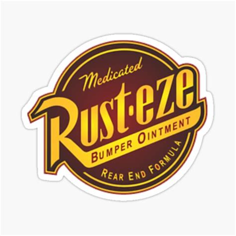 Rust Eze Racing Logo Sticker For Sale By RoseKos Redbubble