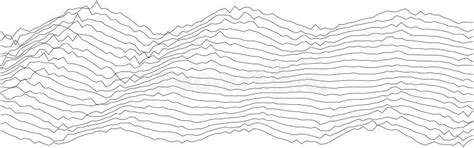Abstract Monochrome Wave Patterns For Minimalist Design Projects And Creative Backgrounds Stock