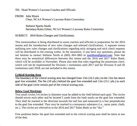 Free 9 Sample Email Memo Templates In Pdf