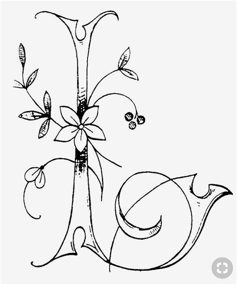 Monogram For Hand Embroidery Letter L Artofit