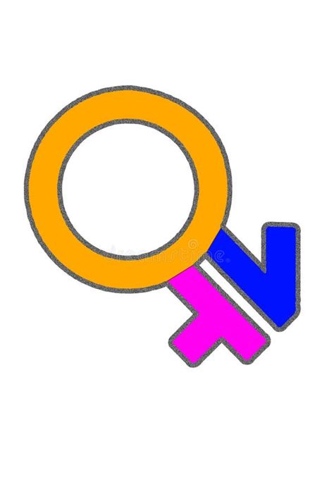 Silhouette Vector Image Of Male And Female Gender Symbol Isolated On