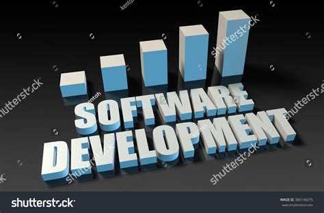 Software Development Graph Chart 3d On Stock Illustration 380146075 Software Development Graph Chart 3d On Stock Illustration 380146075