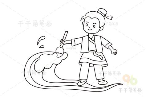 有关神笔马良简笔画 简笔画图片大全 普车都