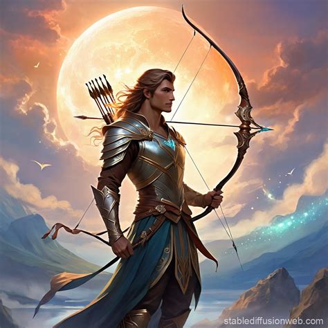 Fantasy Human With Bow Stable Diffusion Online
