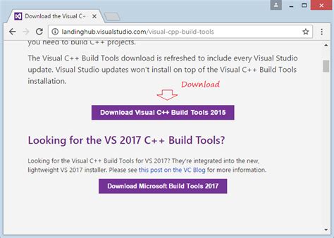 Install Microsoft Visual C Build Tools O7planning Org