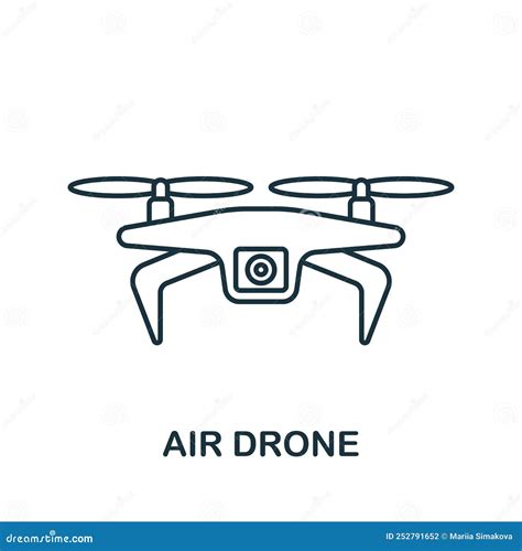 Air Drone Icon Monochrome Simple Artificial Intelligence Icon For Templates Web Design And