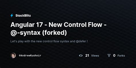 angular 17 new control flow syntax forked stackblitz