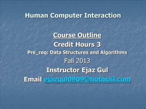 PPT Human Computer Interaction PowerPoint Presentation Free Download ID