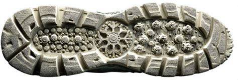 Detailed View Of A Shoe Sole Showcasing Intricate Tread Patterns And