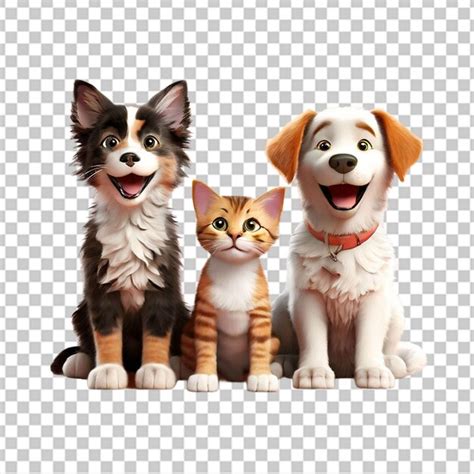 Un Dessin D Une Famille De Trois Chiens Debout Sur Des Os Surdimensionn S Avec Un C Ur Rouge En