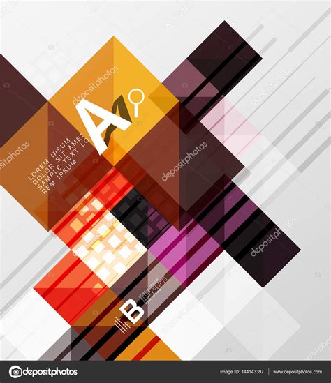 Square Elements With Infographics And Options Stock Vector By ©akomov 144143397