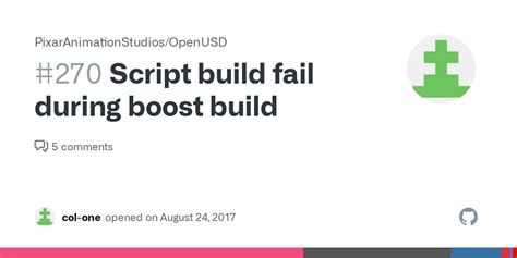 Script Build Fail During Boost Build Issue PixarAnimationStudios OpenUSD GitHub