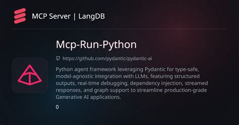 Mcp Run Python Langdb