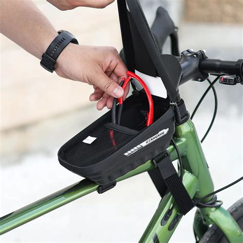 Front Top Tube Touch Screen Bag For Foldable Bike