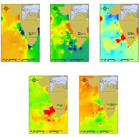 Spatial Distribution Of A Chl A B Ssh C Sst D Sss And E Cs