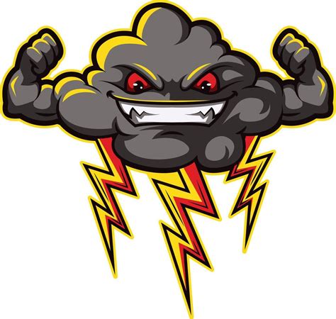 Angry Cloud Mascot Logo 53782208 Vector Art At Vecteezy