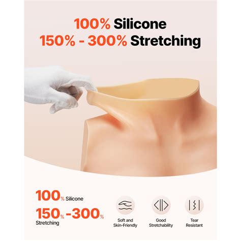 Vevor Realistic Silicone Breastplate 150 300 Stretch