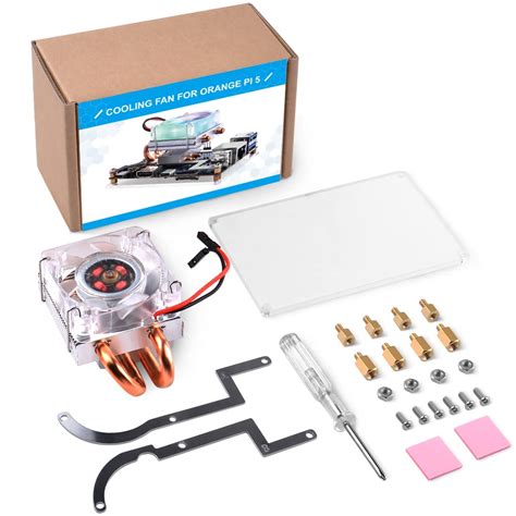 Geeekpi Orange Pi 5 Fan Orange Pi 5b Ice Tower Cooler Orange Pi 5b Cooling Fan With Orange Pi