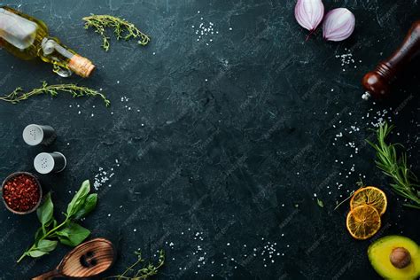 Premium Photo Cooking Banner Food Top View Free Space For Your Text