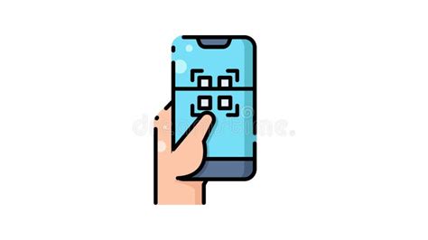 Hand Holding A Smart Phone Scanning A Qr Code Icon Animation Stock Footage Video Of Scanning