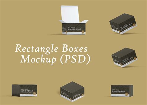 Free Rectangle Box Mockup Psd Download