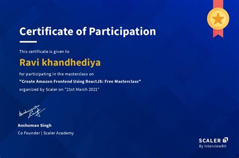 Reactjs Masterclass Scaler Ravi Khandhediya