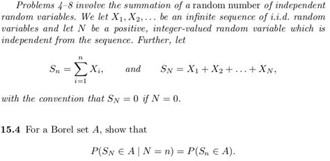 Probability Question About Independence Of Random Variables Theorem C Jacod And
