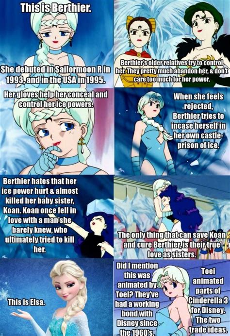 Berthier From Sailor Moon And Elsa From Frozen Sailor Moon News