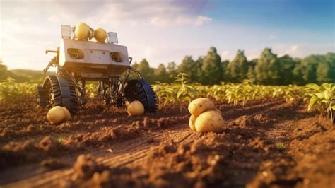 Premium Ai Image Harvesting Robot With Automatically Detecting Of The Ripeness Of Plants An