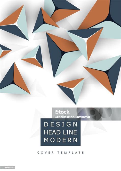 기하학적 요소와 추상 다채로운 배경 비행 피라미드 삼각형 최소한의 커버 디자인 회사 설계를 위한 템플릿입니다 벡터 3차원 형태에