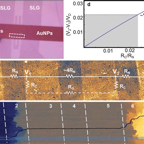 A Optical Image Of A Gold Nanoparticle Device With Varying Distance