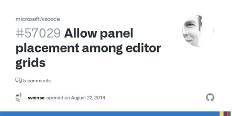 Allow Panel Placement Among Editor Grids · Issue 57029 · Microsoft