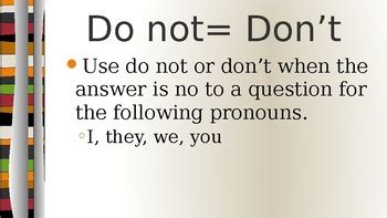 Do Vs Does By MrsAbbyNeal Teachers Pay Teachers