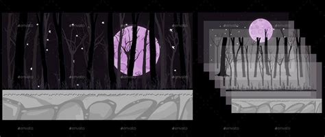 20 vector game backgrounds parallax scrolling game assets graphicriver