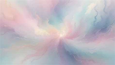 A Soft And Swirling Abstract Background With Pastel Colors Blending Together To Create A Dreamy