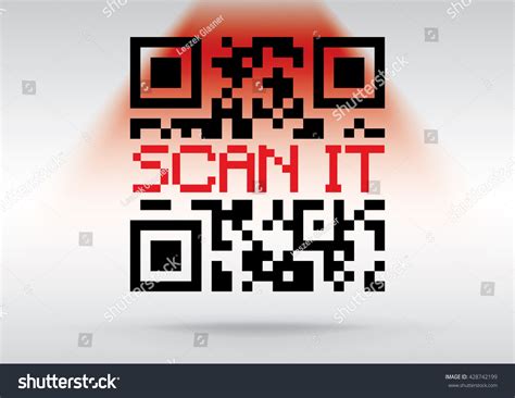 Qr Code Ready Scan Conceptual Vector Stock Vector Royalty Free 428742199