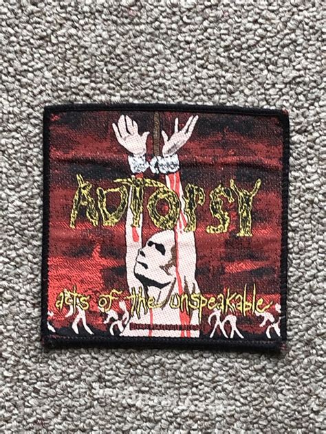 Autopsy Autopsy Acts Of The Unspeakable Patch Koolg71s Tshirtslayer