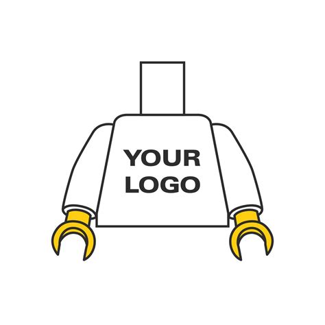 Lego Minifigure Template Vector