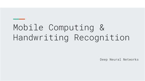 Handwriting Recognition Machine Learning And Deep Neural Networks