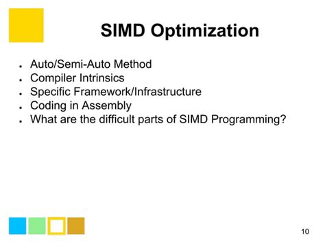 Simd Programming Introduction Ppt