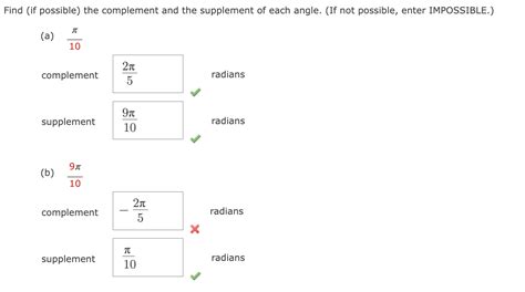 Solved Find If Possible The Complement And The Supplement Chegg