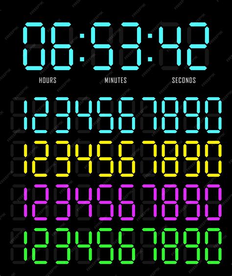 Premium Vector Set Countdown Website Vector Flat Template Digital