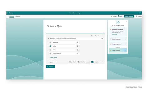 04 Science Quiz With Microsoft Forms For Interactive Presentations Slidemodel