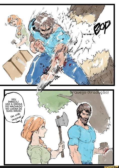 Pin By Allana On Gostei Fodase Minecraft Comics Minecraft Funny Minecraft Anime
