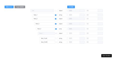 Vue Json Schema Editor Visual Examples Codesandbox